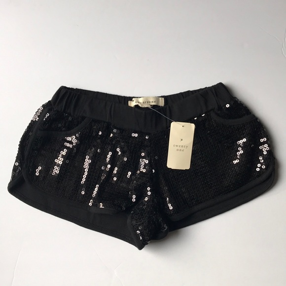 Forever 21 | Shorts | Black Sequence Short Shorts Lowrise Nwt | Poshmark